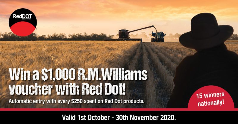 Win a $1k RM Williams Voucher with Red Dot WINNERS ANNOUNCED | NAPA