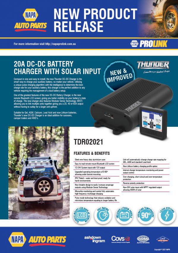 20A DC-DC Battery Charger with Solar Input – NAPA