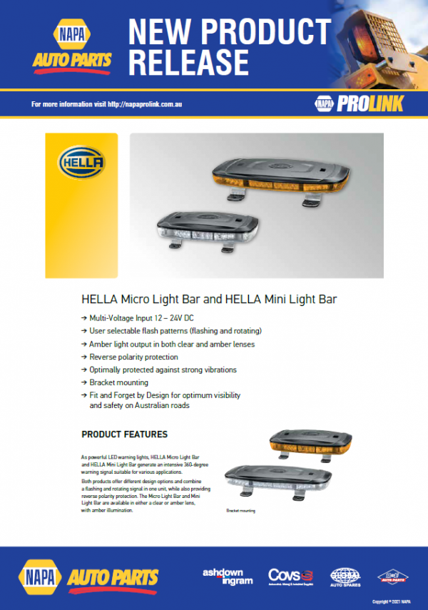 HELLA Micro Light Bar and HELLA Mini Light Bar | NAPA