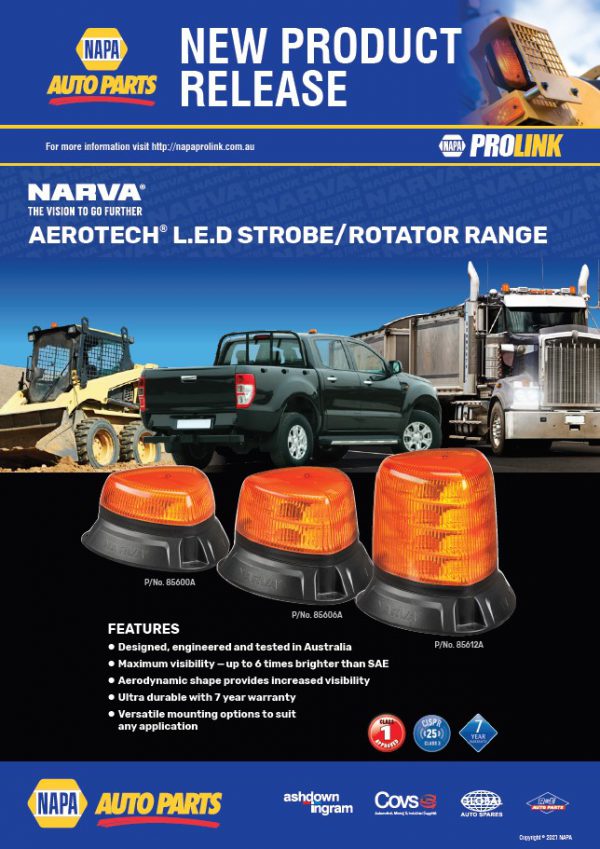 Narva Aerotech LED Strobe/Rotator Range | NAPA