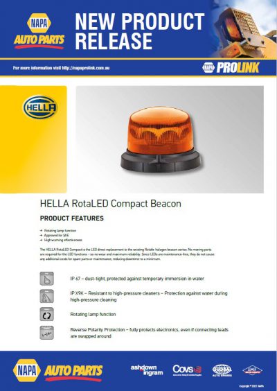 HELLA RotaLED Compact Beacon | NAPA