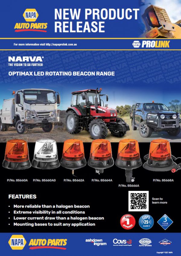 Narva Optimax LED Rotating Beacon Range – NAPA
