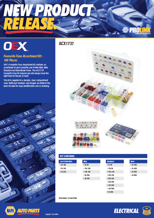 OEX Favourite Fuse Assortment Kit – NAPA