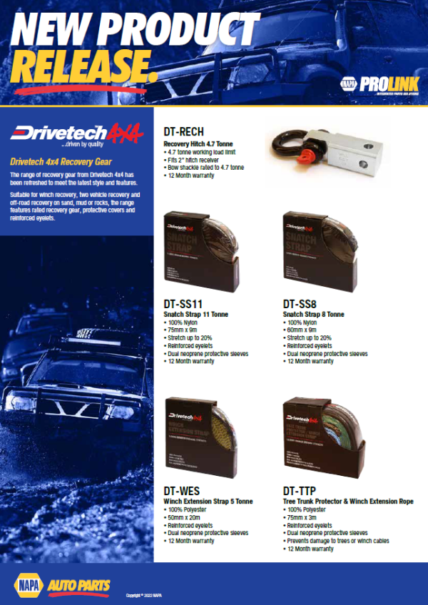 Drivetech 4x4 Recovery Gear | NAPA