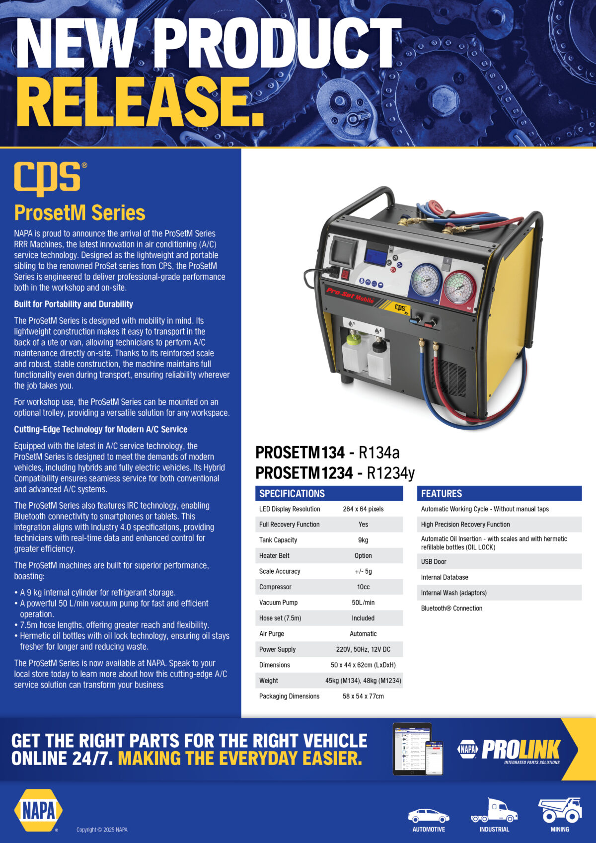 CPS ProsetM Series | NAPA