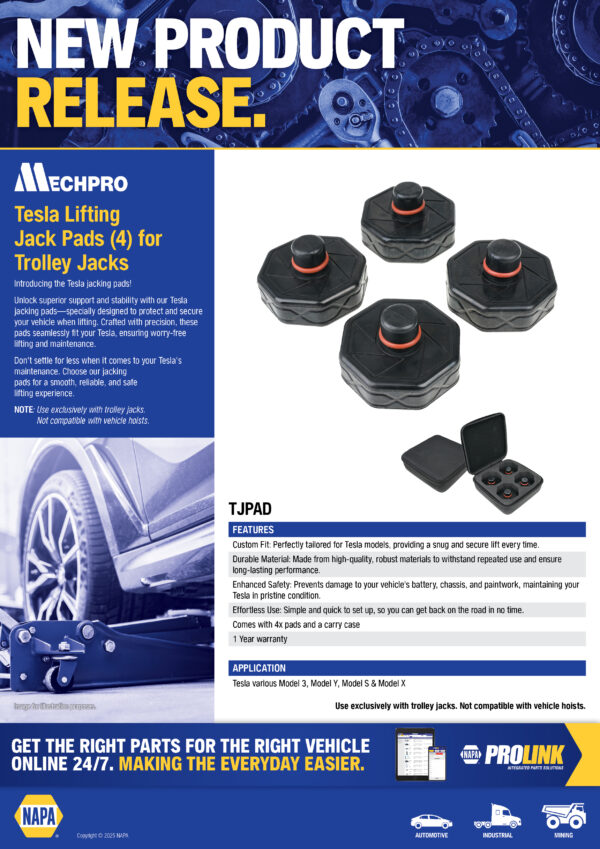 MECHPRO Tesla Lifting Jack Pads for Trolley Jacks | NAPA