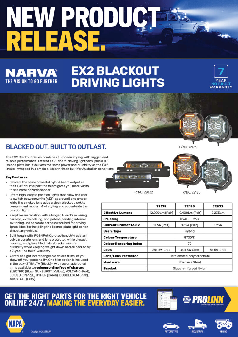 Narva EX2 Blackout Driving Lights | NAPA